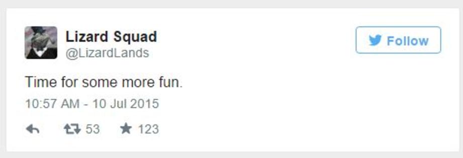 Time for some more fun | Lizard Squad | Know Your Meme