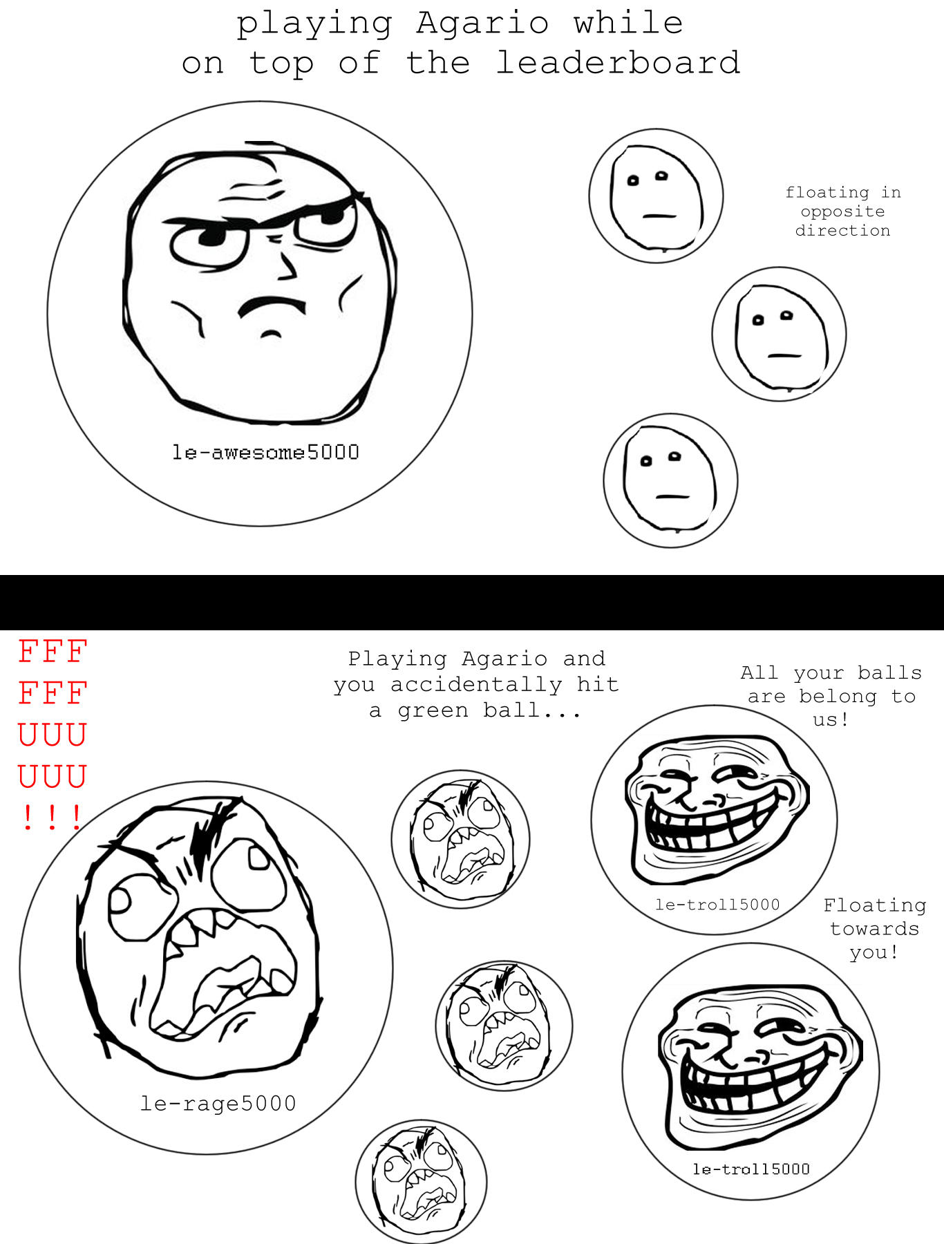 Playing Agario be like... | Agar.io | Know Your Meme