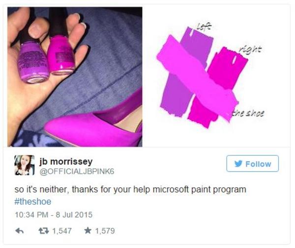 MS Paint on #TheShoe | The Dress / What Color Is This Dress? | Know ...