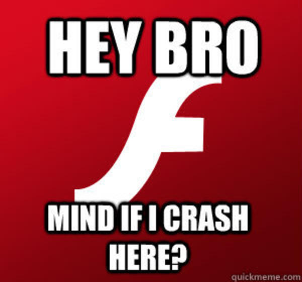 Browser Crashes | Adobe Flash | Know Your Meme
