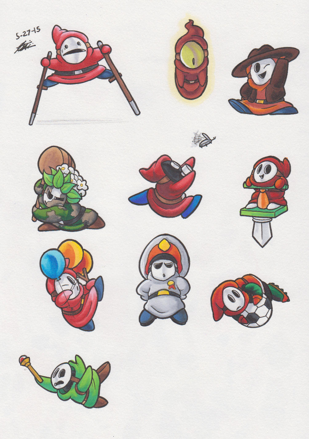 Shy Guy Sketches 3 | Shy Guy | Know Your Meme
