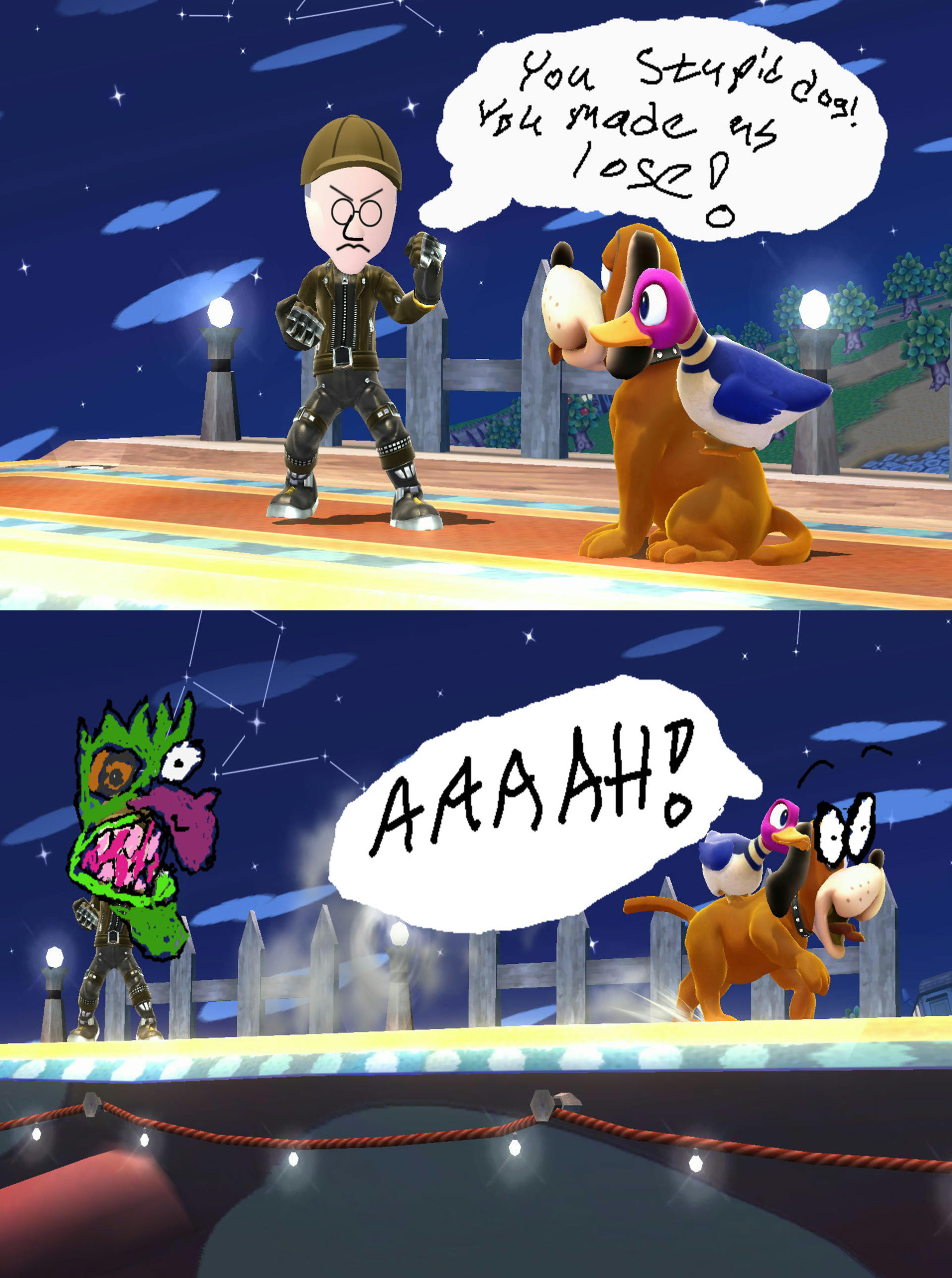 Bah....Stupid Dog....made us lose the tournament... | Super Smash ...