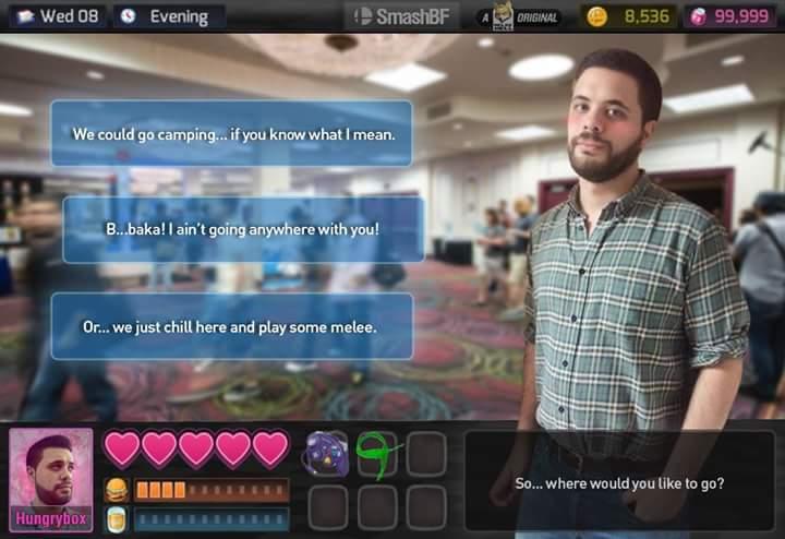 HBox dating sim | Melee Hell | Know Your Meme