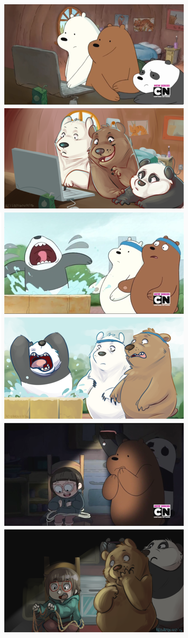 Redrawn Screenshots We Bare Bears Know Your Meme