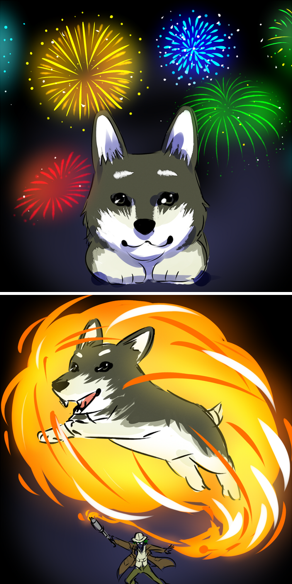 Zwei doesn't hate fireworks, he IS a firework! | RWBY | Know Your Meme