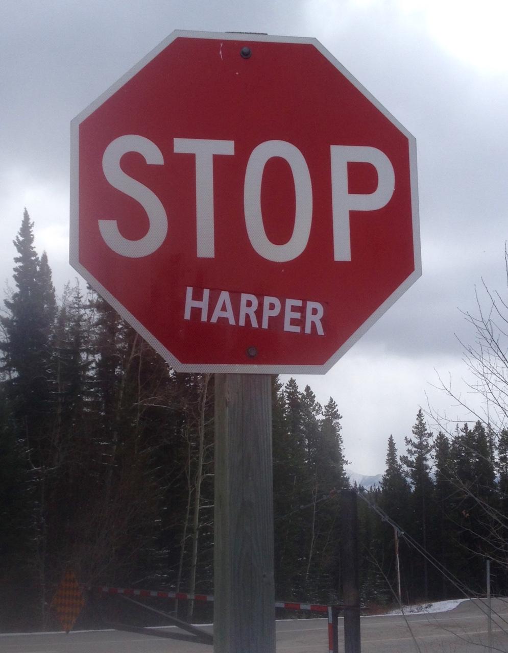 Stop Harper in Banff | Stop Harper | Know Your Meme
