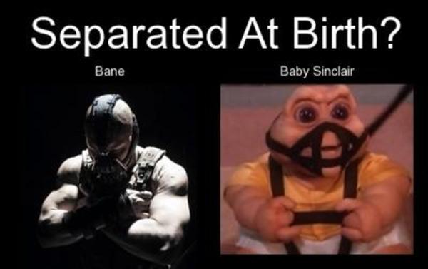 Baby Sinclair and Bane | Baby Sinclair | Know Your Meme