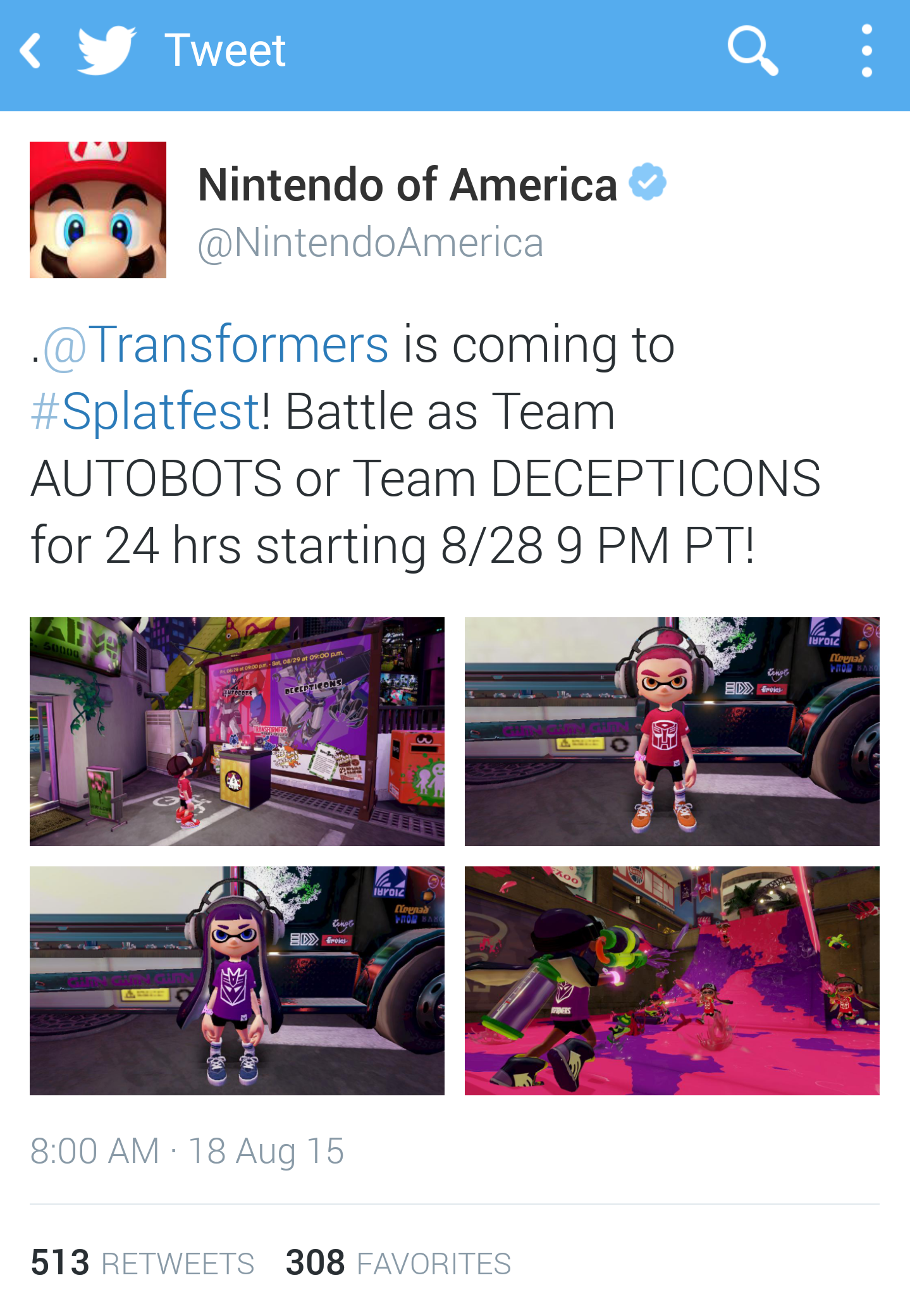 NA splatfest announced! | Splatoon | Know Your Meme