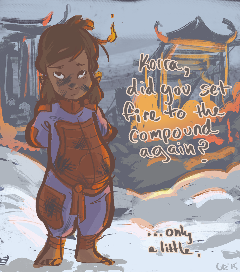 Baby Korra was a total pyro no one can convince me otherwise. | Avatar ...