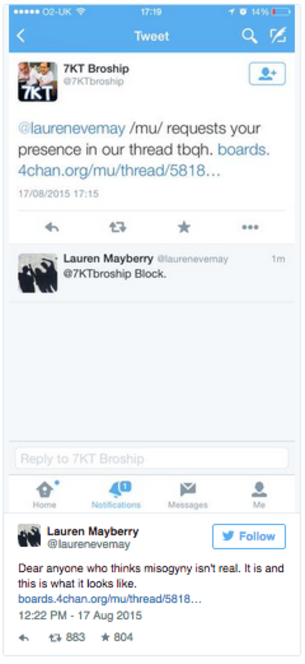 Lauren Mayberry's Tweet | Lauren Mayberry "Leave a Trace" Trolling ...
