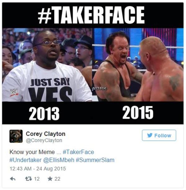 @Takerface | Undertaker's Screaming Face | Know Your Meme