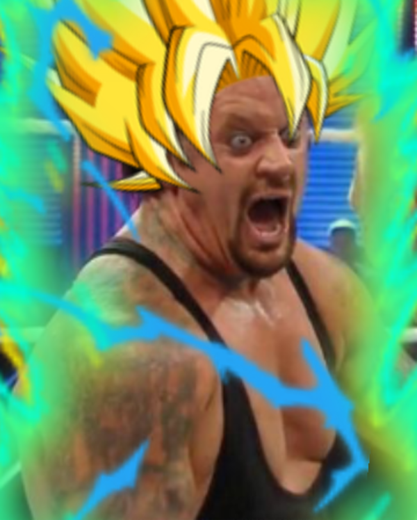 Super Saiyan Undertaker | Undertaker's Screaming Face | Know Your Meme