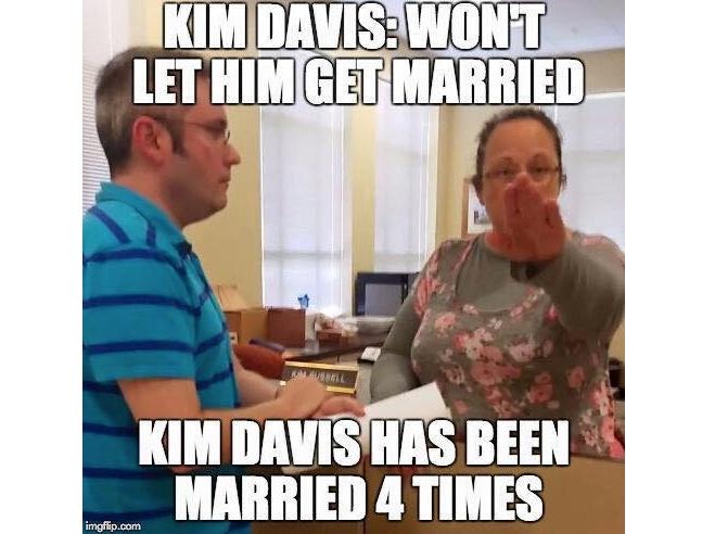 Married 4 Times | Kim Davis Marriage License Controversy | Know Your Meme