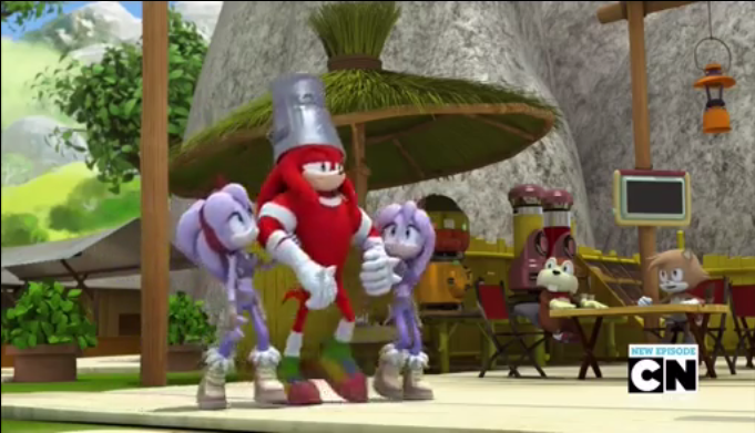 Knuckles with 2 clo...I mean sisters | Sonic Boom | Know Your Meme