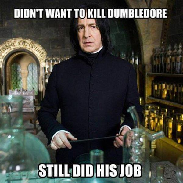 Snape Still Did His Job | Still Does The Job | Know Your Meme