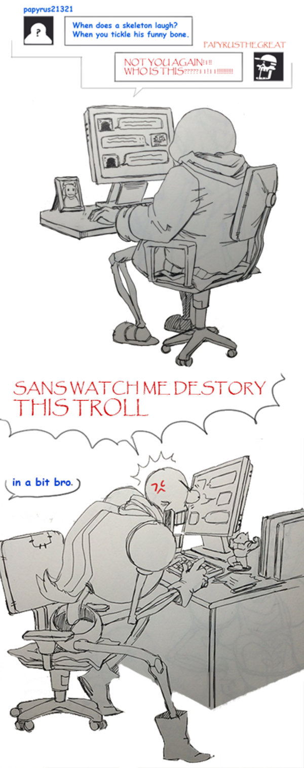 Beware of trolling skeletons | Undertale | Know Your Meme