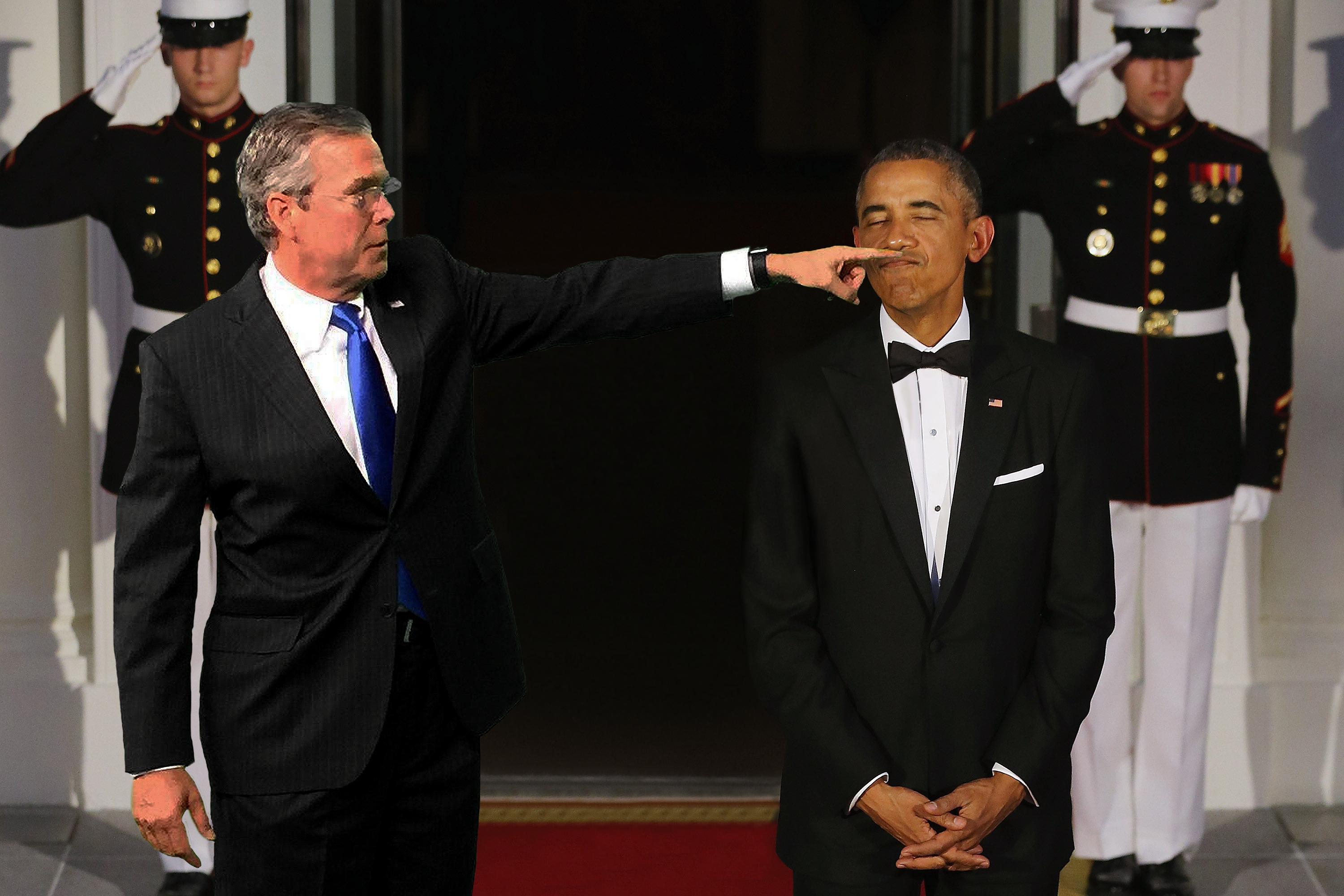 Jeb Bush & Barack Obama | Jeb Bush | Know Your Meme