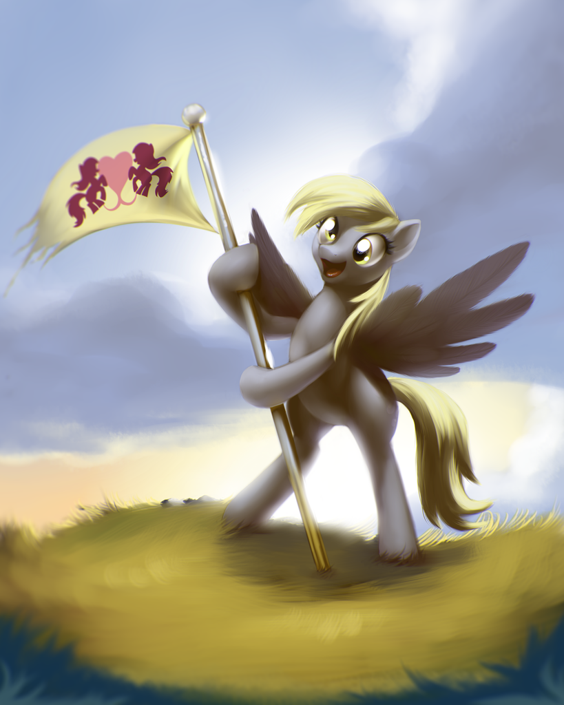 artistic interpretation | Derpy's Flag | Know Your Meme