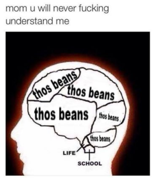 Mom's never understand | I;m Thinking About Thos Beans | Know Your Meme
