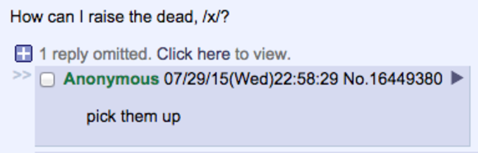 How to raise the dead | 4chan | Know Your Meme