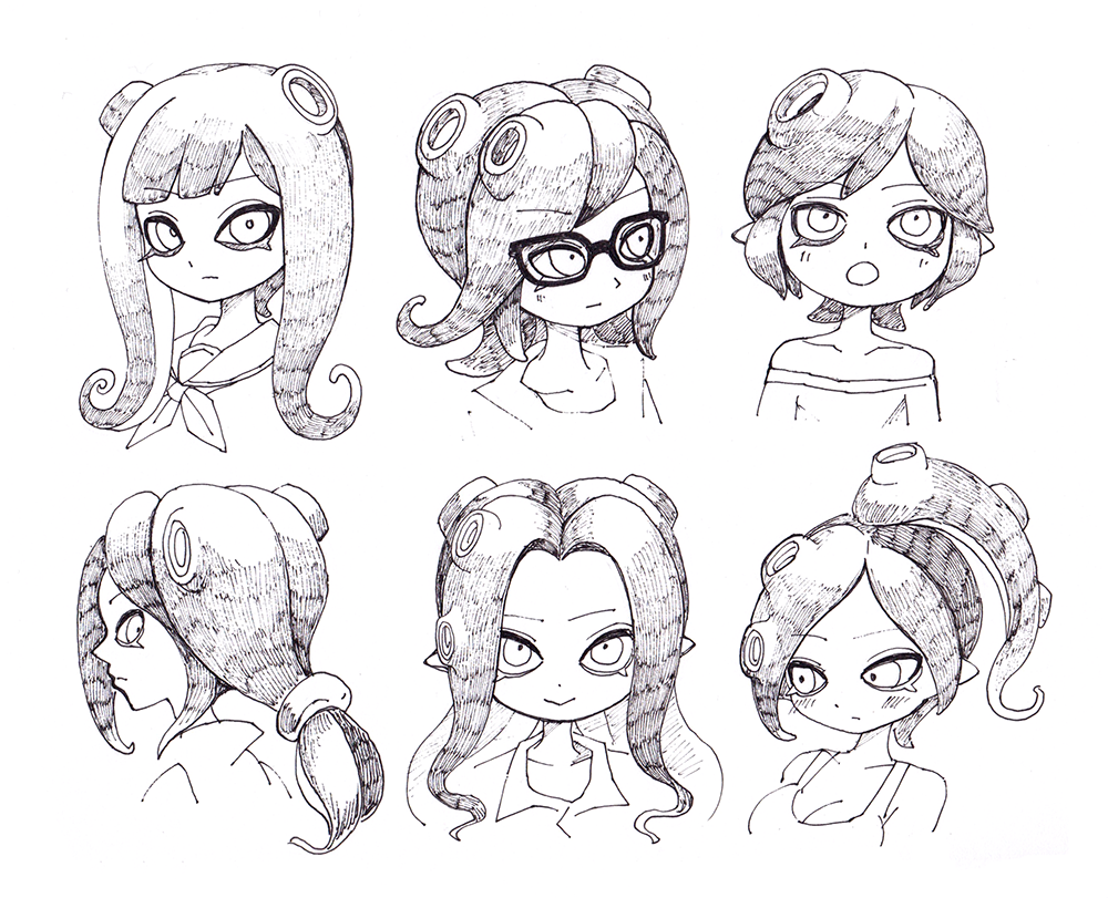 octo hairstyles | Splatoon | Know Your Meme