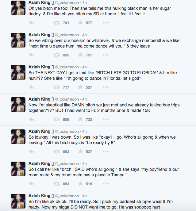 Aziah Kings Tweets | The Zola Story | Know Your Meme