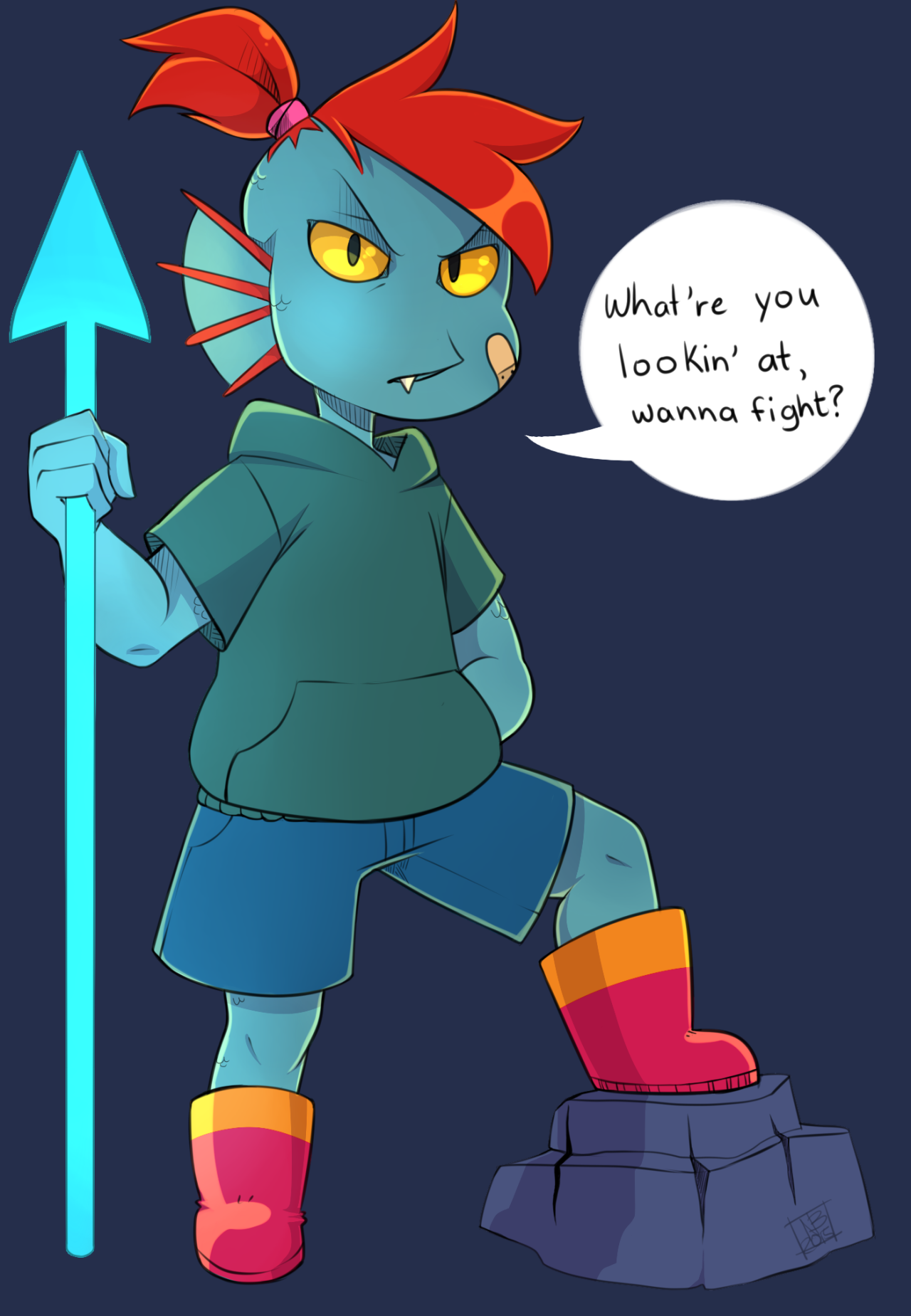 young undyne | Undertale | Know Your Meme