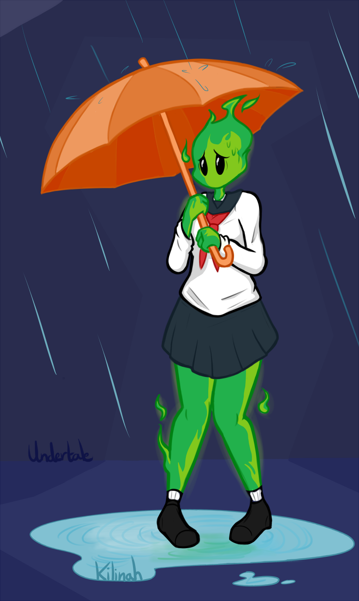 Green Fire Girl | Undertale | Know Your Meme