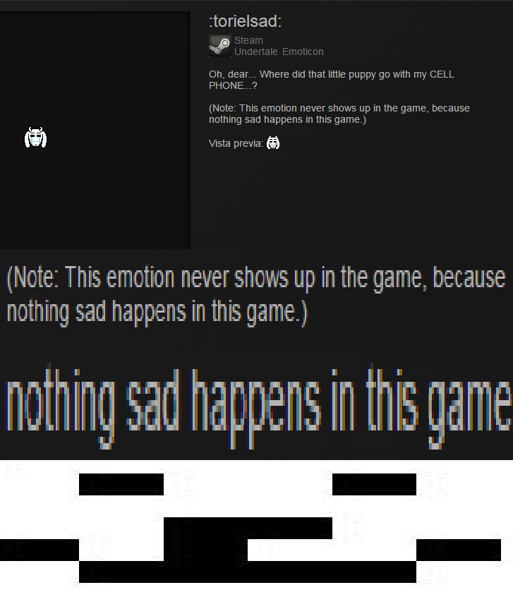 Nothing sad happens | Undertale | Know Your Meme