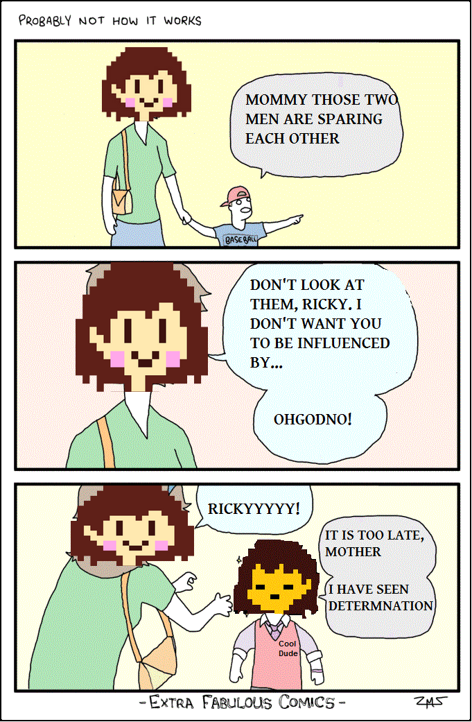 Don't look at those Undertale players Ricky edit | Don't Look at Them ...