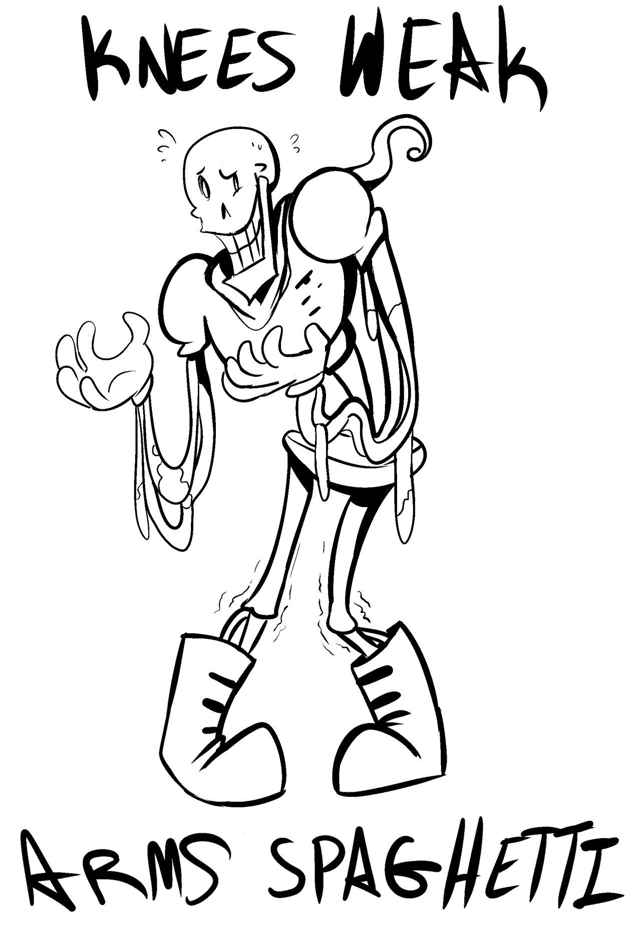 HE OPENS HIS MOUTH BUT SPAGHETTI WON'T COME OUT | Papyrus' Spaghetti ...