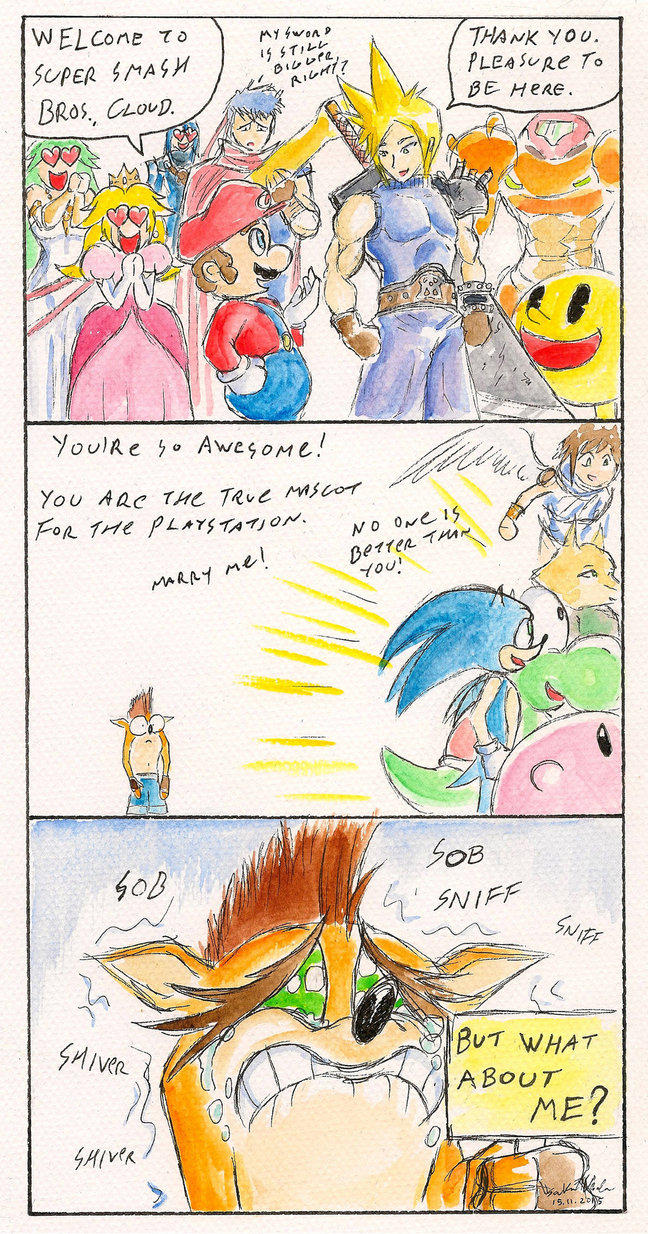 Cloud Storms Into Battle... But Not To Crash In | Super Smash Brothers ...