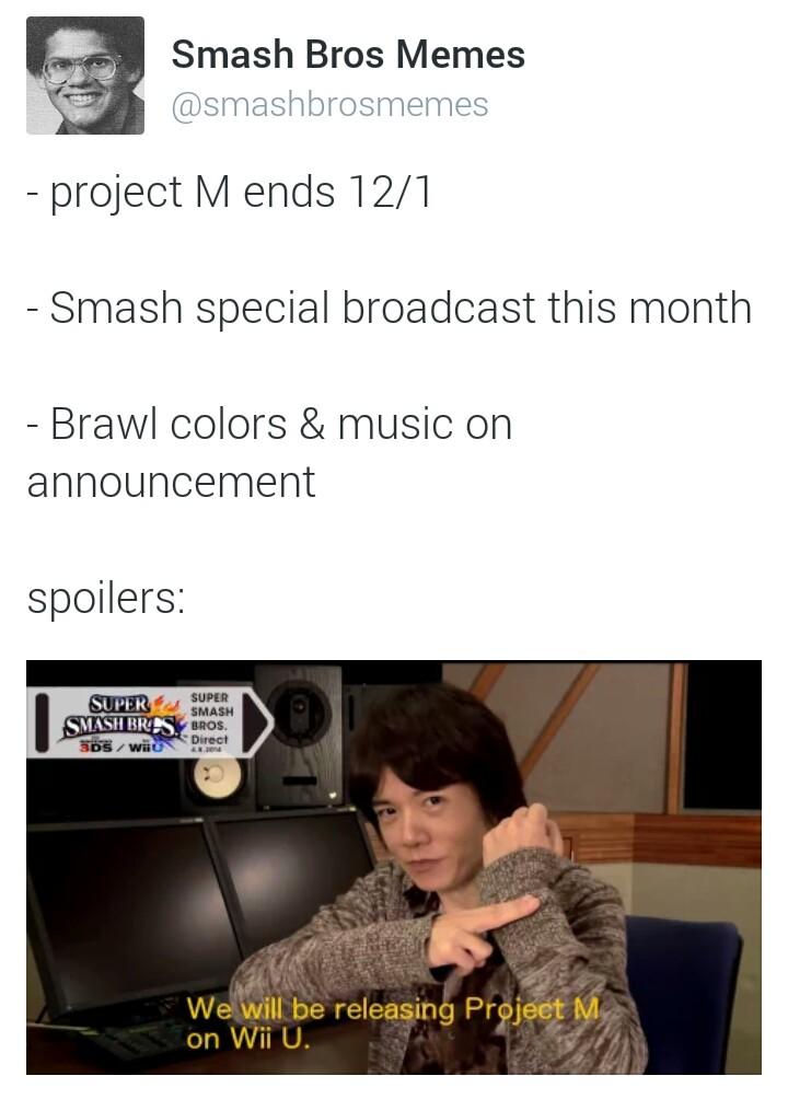 Spoilers | Project M | Know Your Meme