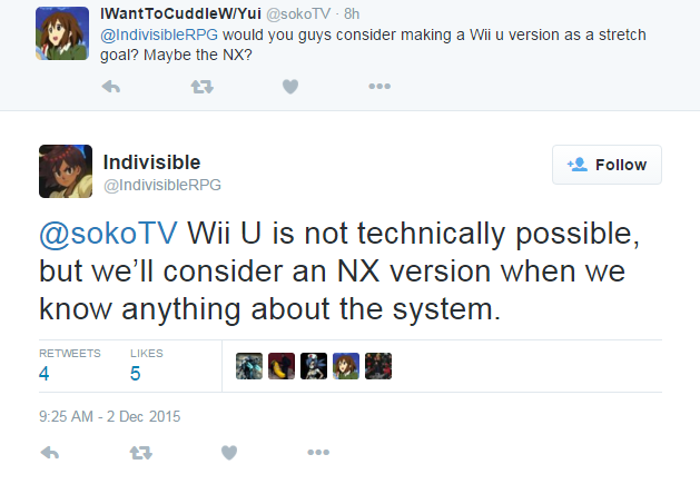 Wii U version unlikely, but NX version a possibility | Indivisible ...