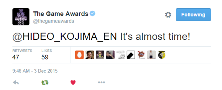 Kojima is going to announce something?!? | Hideo Kojima | Know Your Meme