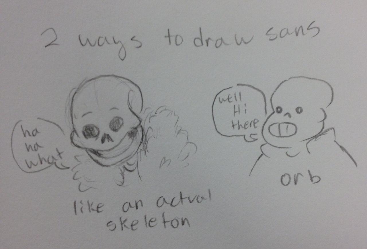 two ways to draw sans | Undertale | Know Your Meme