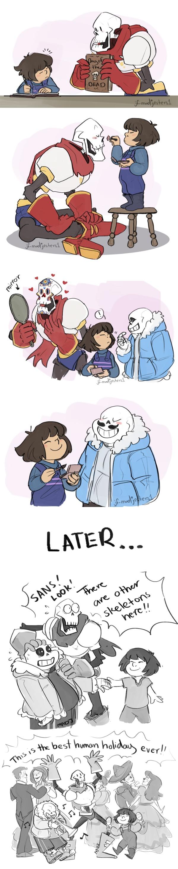 Papyrus and sans at day of the dead | Undertale | Know Your Meme