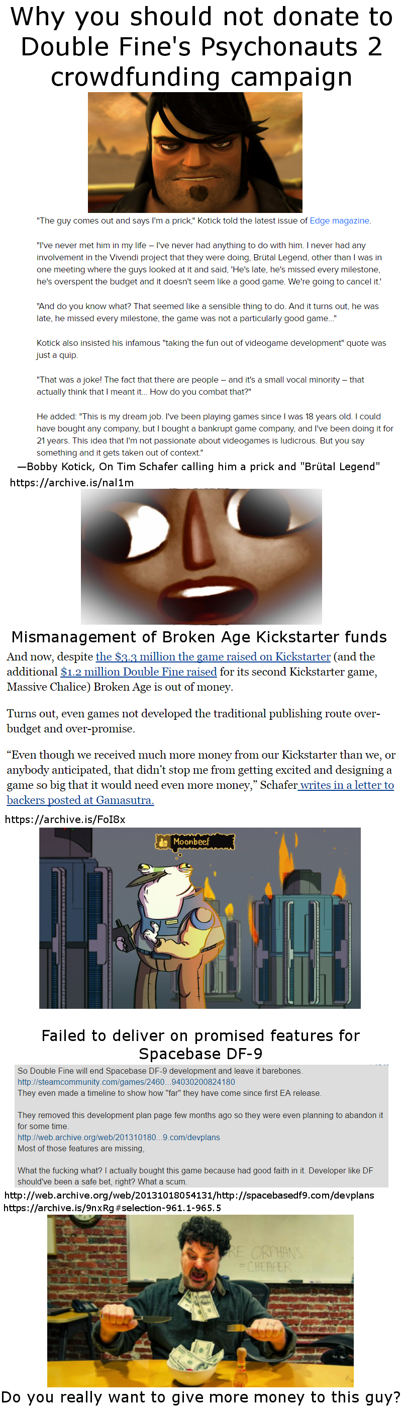 Warning about Ki ckstarting | Kickstarter | Know Your Meme