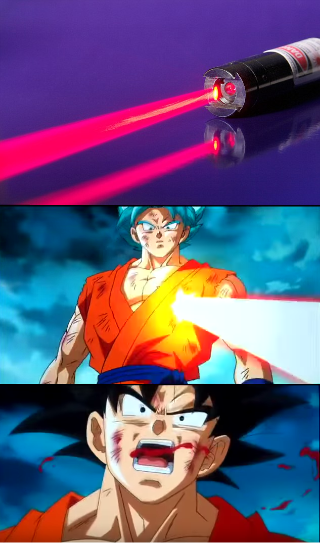 Laser vs Goku | Goku vs Laser | Know Your Meme