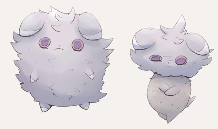 Fluffy Espurr and Naked Espurr | Espurr's Stare | Know Your Meme