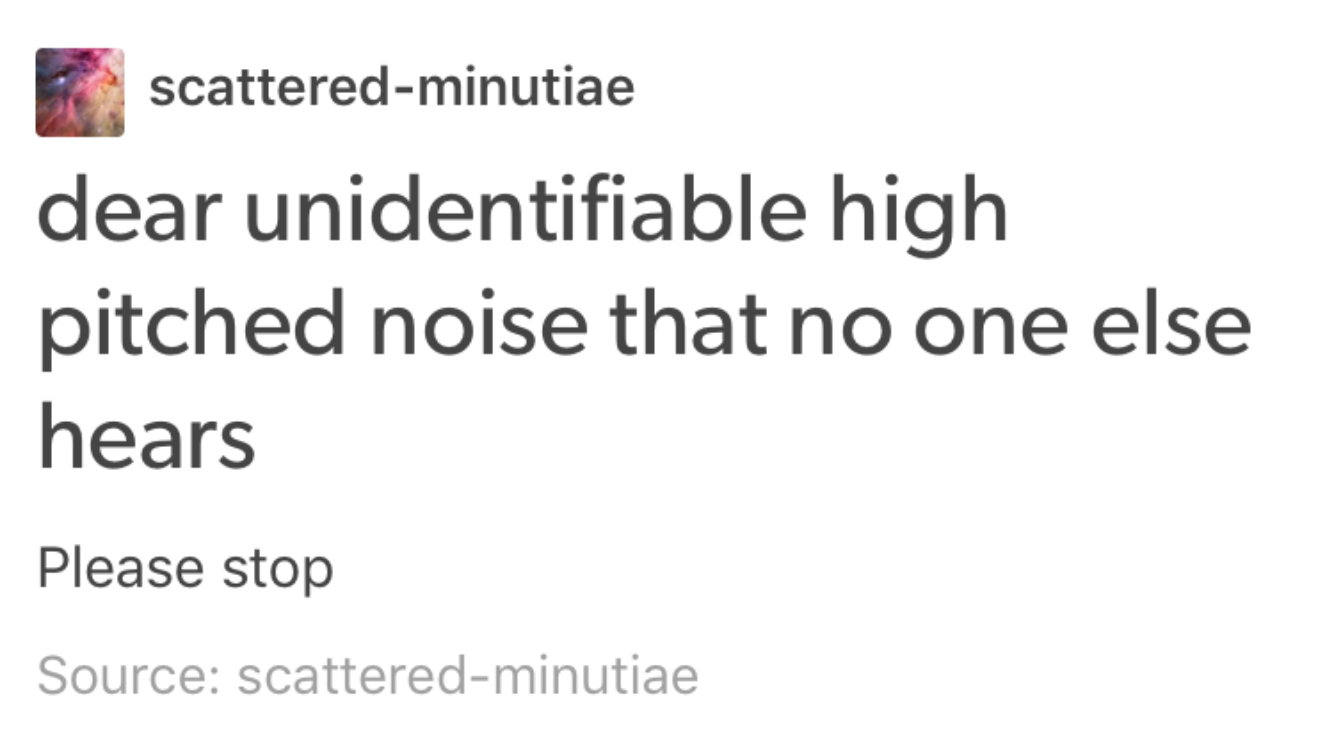 It's just like the squiggly lines that keep appearing in our eyes ...
