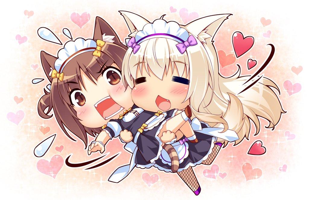 Azuki and Coconut | Nekopara | Know Your Meme
