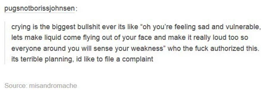 Crying | Tumblr | Know Your Meme
