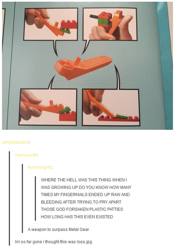 Where were you when i got those two blocks stuck | LEGO | Know Your Meme