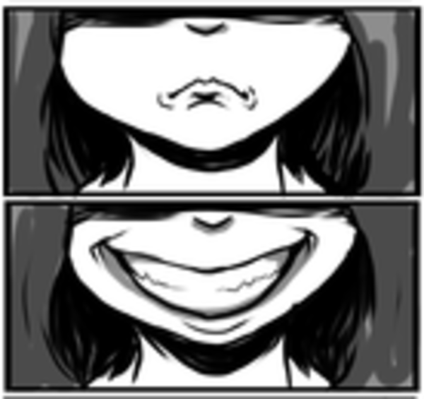 Not-so-innocent smile | Undertale | Know Your Meme