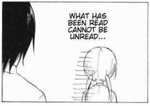 "What has been read, cannot be unread" | What Has Been Seen Cannot Be ...