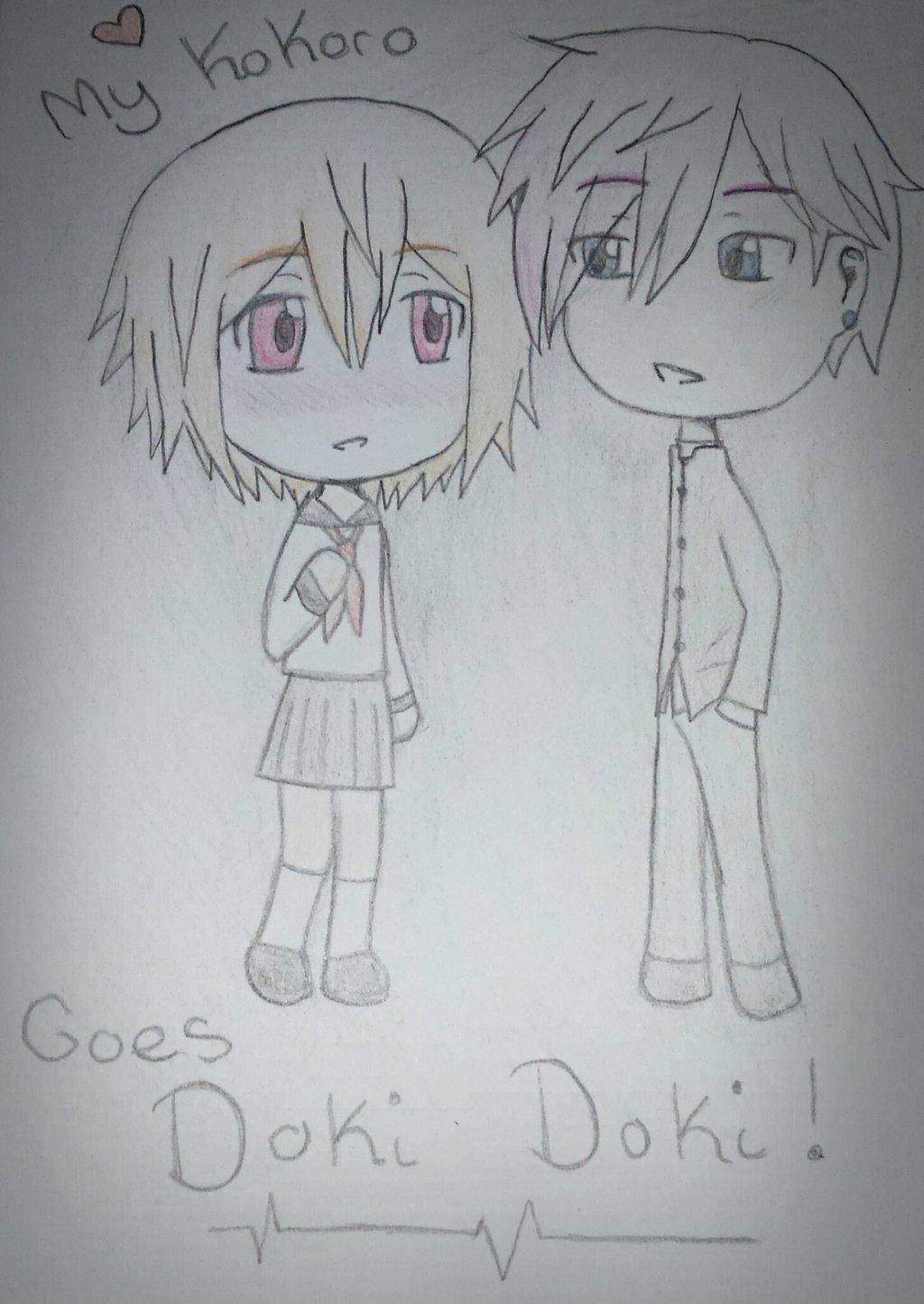 Original Drawing | You Make My Kokoro Go Doki Doki | Know Your Meme