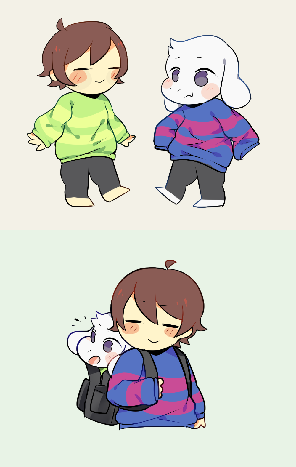 Backpack goat | Undertale | Know Your Meme