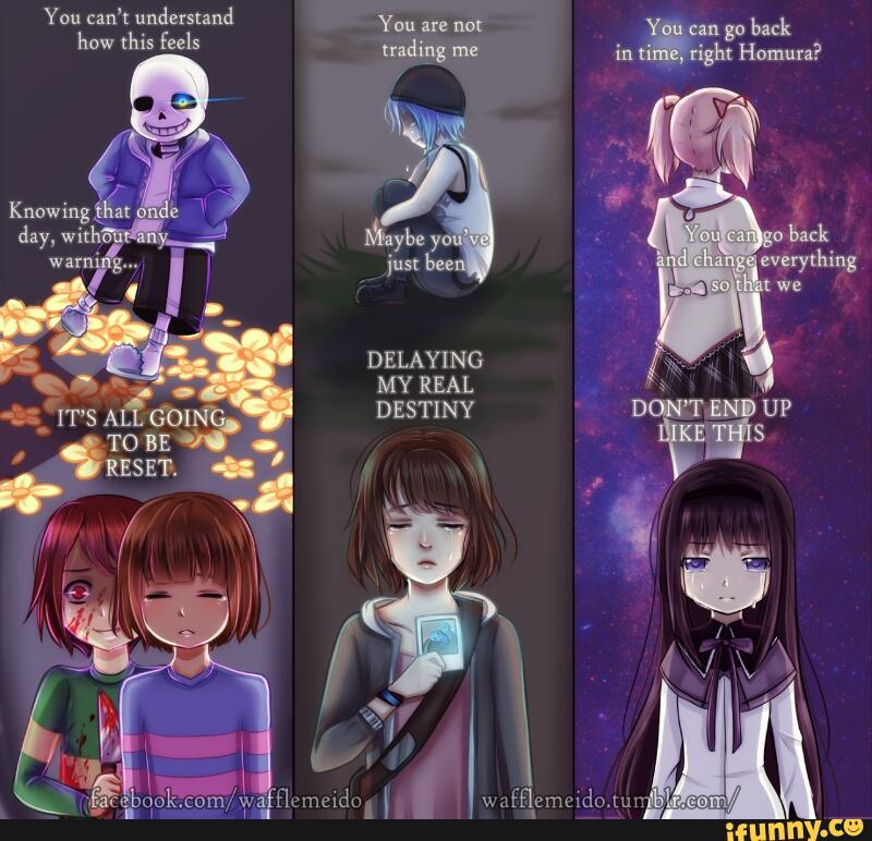 "Time never go backwards. It's only one way"-Tony The Clock | Undertale ...