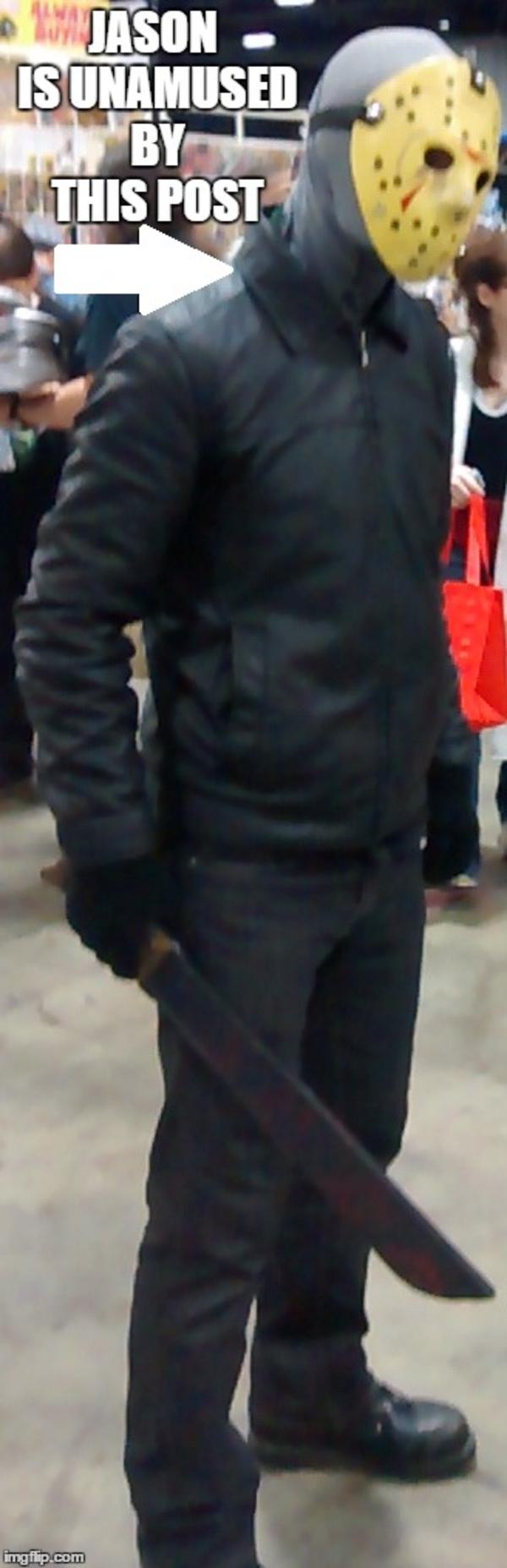 Jason is unamused | Reaction Images | Know Your Meme